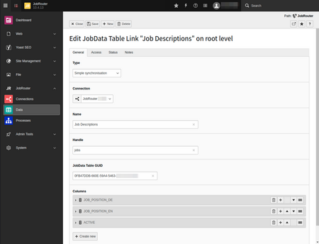 Connect TYPO3 with JobRouter® JobData tables