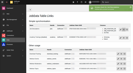 Connect TYPO3 with JobRouter® JobData tables